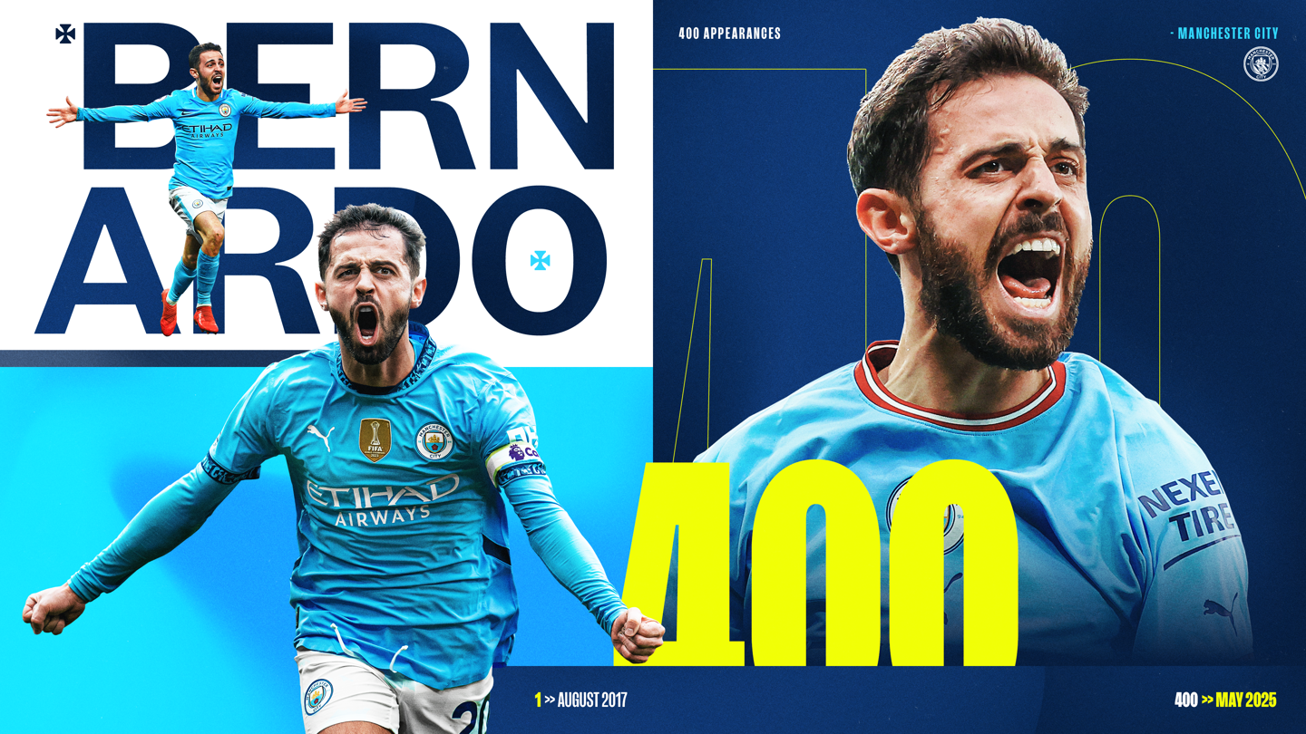 Bernardo atteint la barre des 400 matchs avec City