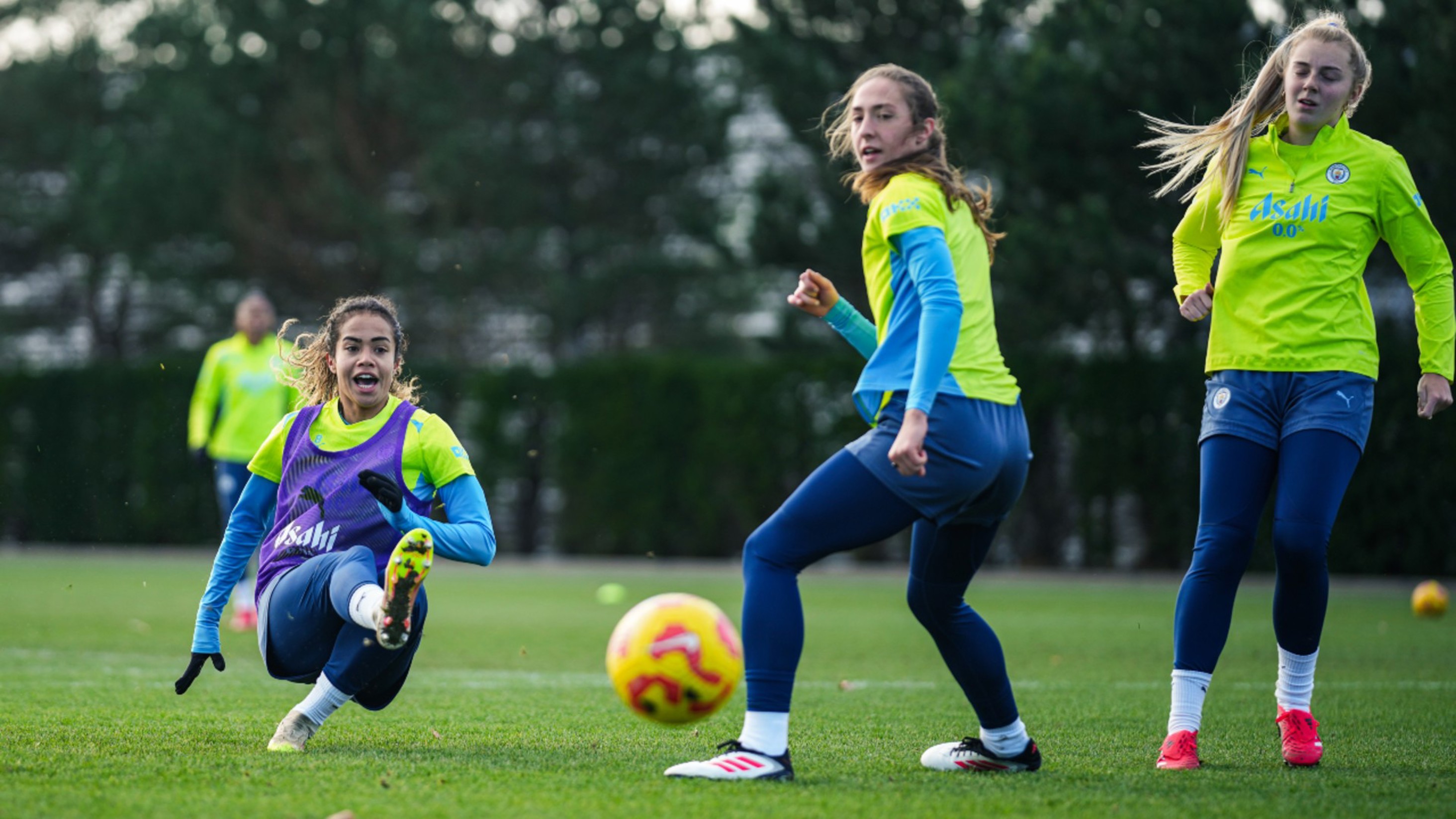 Training: City step up preparations ahead of twin Arsenal tests