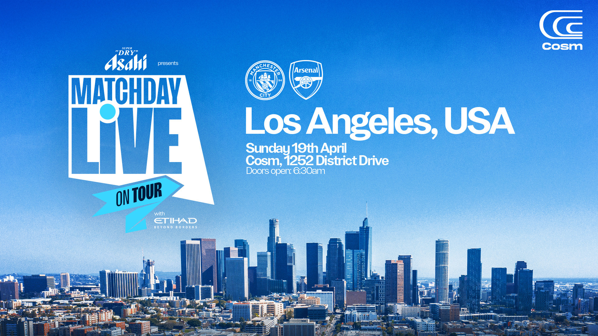 Matchday Live on Tour is heading to COSM in Los Angeles!
