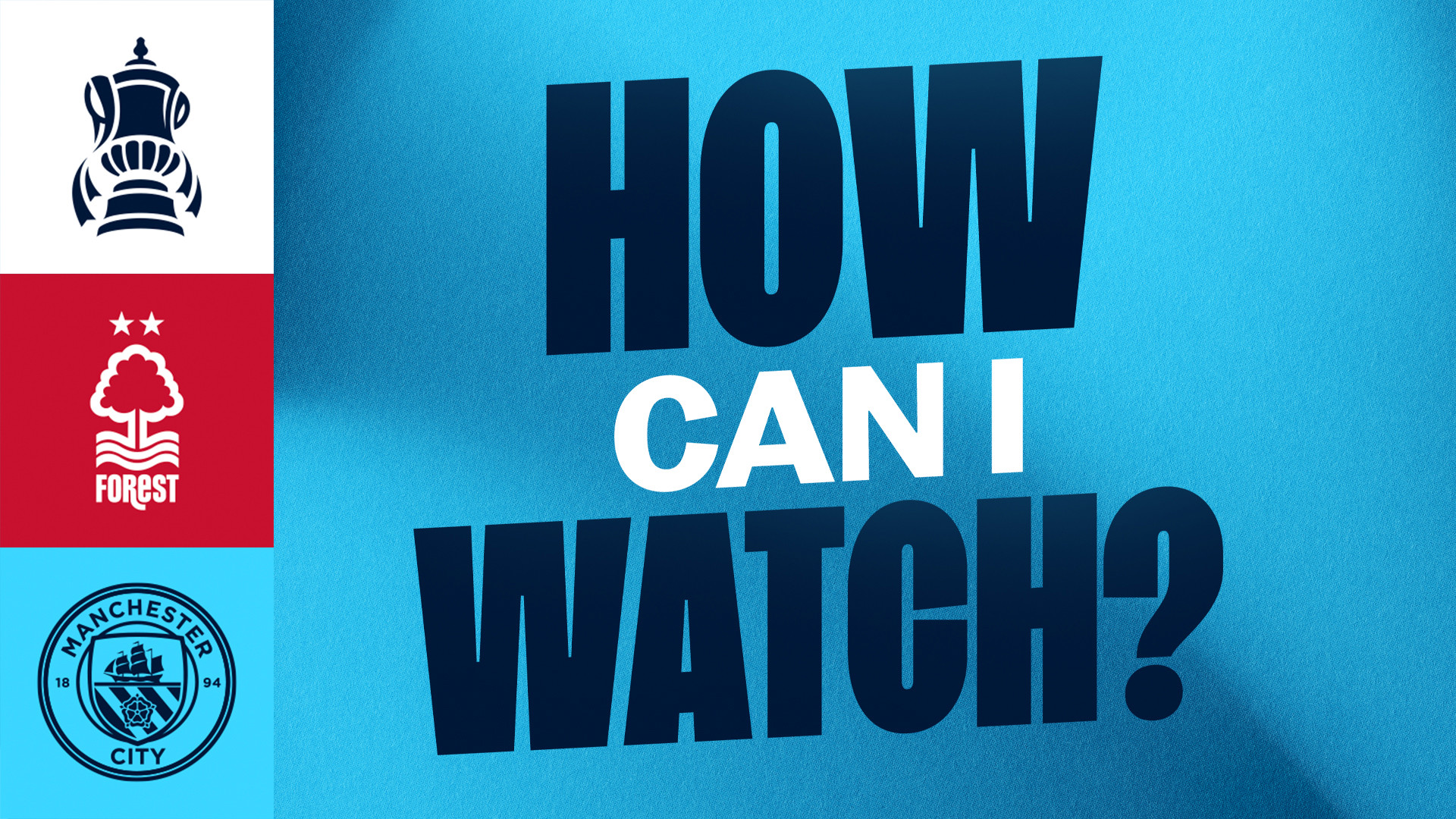 How can I watch Nottingham Forest v City on TV?