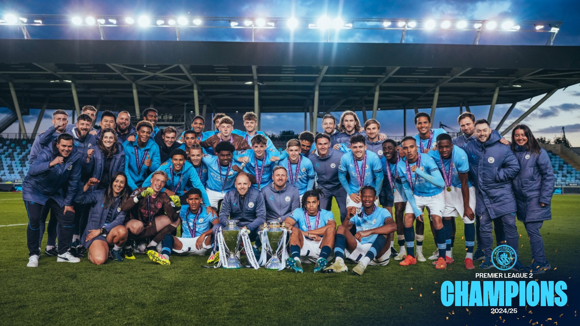 Watch: City EDS lift the Premier League 2 trophy!