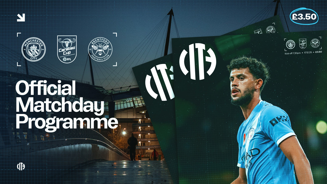 City v Brentford matchday programme: Nunes the cover star and main ...