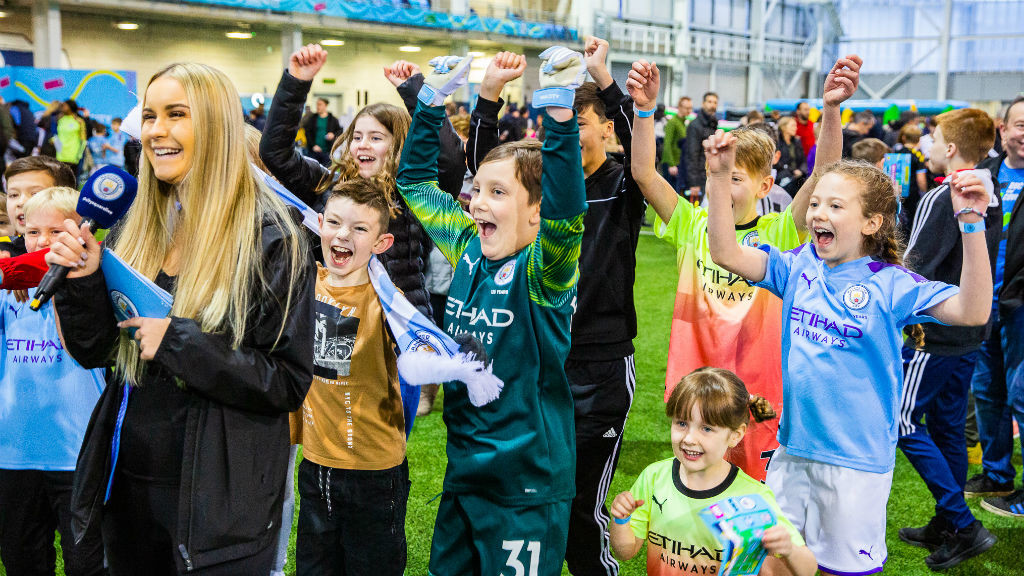 Record turnout for Man City Kids Fanzone!