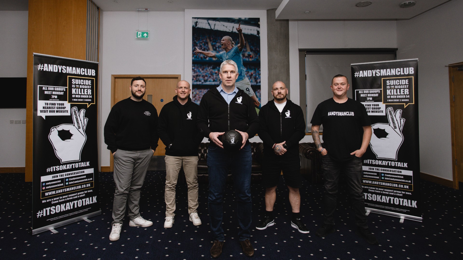 Reflecting on one year of Andy's Man Club sessions at the Etihad Stadium