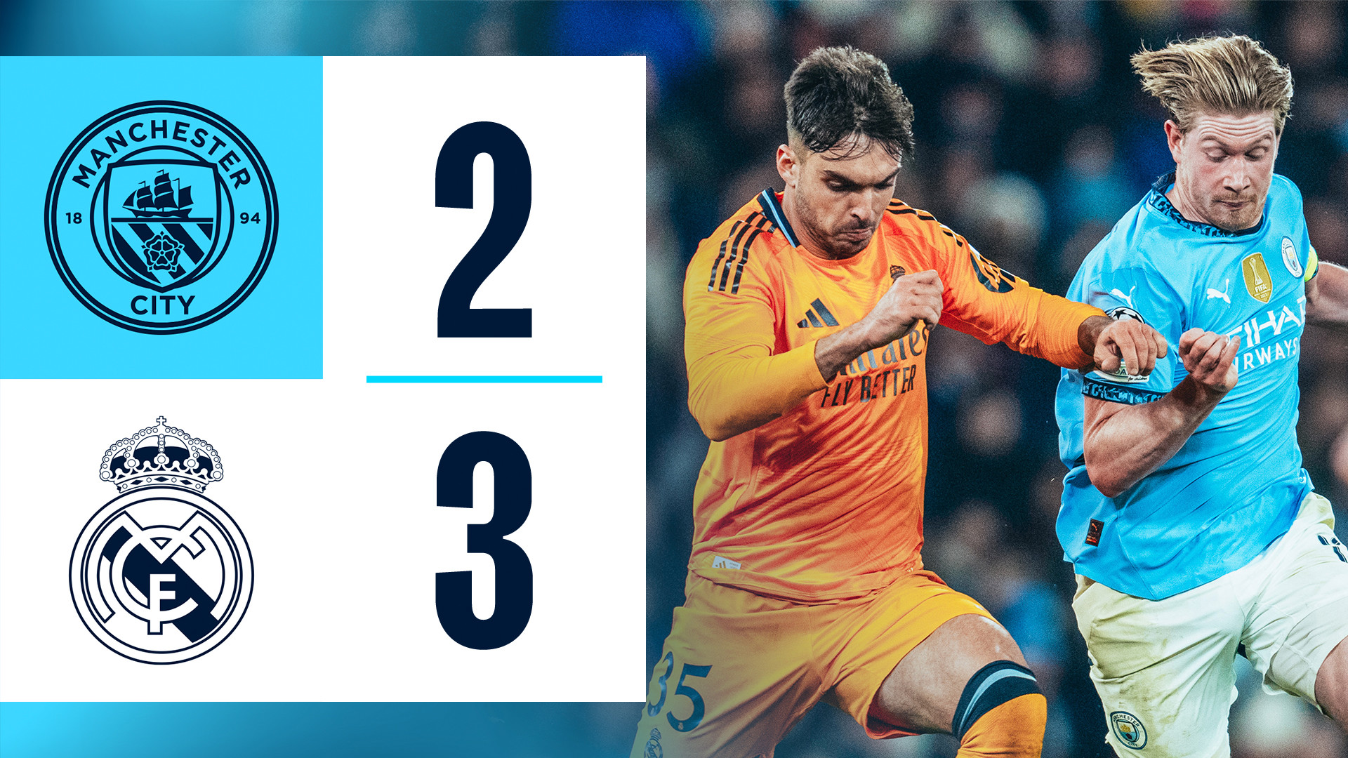 [하이라이트] 맨시티 2-3 레알 마드리드(UCL 플레이오프 1차전, 24/25)